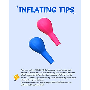 YALLOVE Latex Balloon Assorted Color, Set of 120, 12 Inch for Helium or Air Use, Thickened Balloons for Baby Shower Birthday Grad Party Arch Stand Decorations