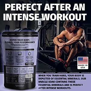 Coach Soak Recovery Bath Soak - Faster Absorption Than Epsom Salt for Pain - Rejuvenating Magnesium Flakes with 21 Minerals, Essential Oils & Bath Salts, 3lbs (Calming Lavender)