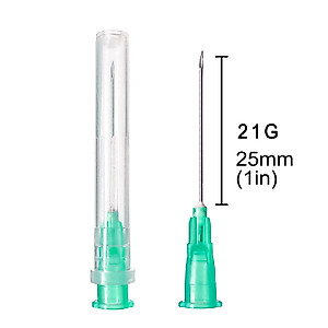 Careach 100pcs 21 Ga 1inch for Industrial Lab Accessories, Measuring and Refilling Inks