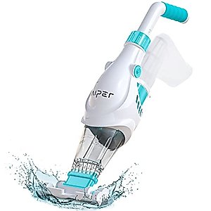AIPER Cordless Pool Vacuum, Handheld Rechargeable Swimming Pool Cleaner, 60 Mins Running Time, Deep Cleaning & Strong Suction Ideal for Above & In-ground Pools, Hot Tubs, Spas-Pilot H1