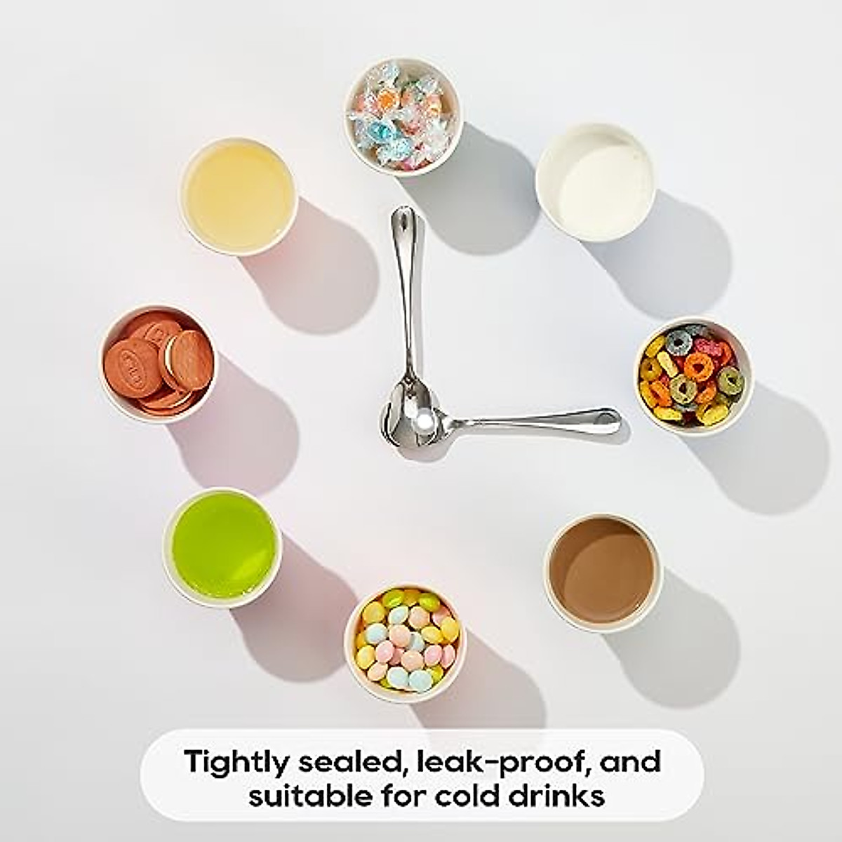 [600 Pack] 3 oz Paper Cups, Mouthwash Cups, Disposable Bathroom Cups, Cold Beverage Drinking Cup for Water Coolers, Party, Home and Office(Dots)