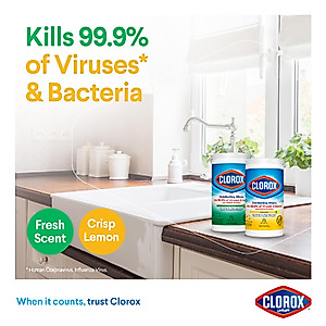 Clorox Disinfecting Wipes Value Pack, Cleaning Wipes, 75 Count Each, Pack of 3 (Package May Vary)