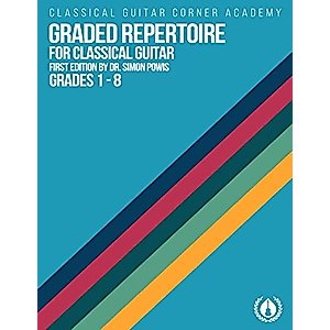 Graded Repertoire for Classical Guitar: Progressive Pieces from Beginner to Advanced