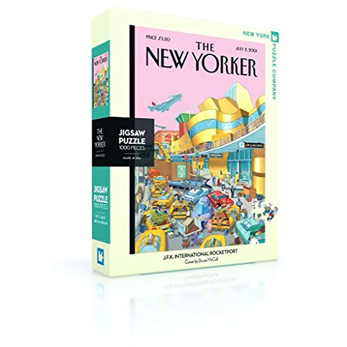 New York Puzzle Company - New Yorker J.F.K. International Rocketport - 1000 Piece Jigsaw Puzzle