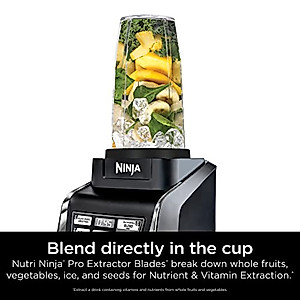 Nutri Ninja BL642 Personal and Countertop Blender with 1200-Watt Auto-iQ Base, 72-Ounce Pitcher, and 18, 24, and 32-Ounce Cups with Spout Lids