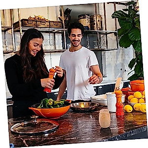 Pepper Shaker Bamboo Wooden Jar Seasoning Bottle Pepper Shakers Salt Shaker Seasoning Box Condiment Bottles Wooden Pepper Can Salt Bottle Storage Spices