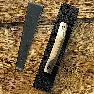 NAACOO Flooring Tools - Heavy Big Tapping Block + Heavy Duty Pull Bar, Needn't Hammer, for Vinyl Plank Flooring - Tapping Block Just Knock 1-2 Times to Complete Flooring Installation.
