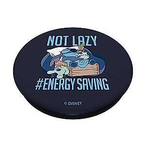 Disney Lilo & Stitch Not Lazy Energy Saving PopSockets PopGrip: Swappable Grip for Phones & Tablets