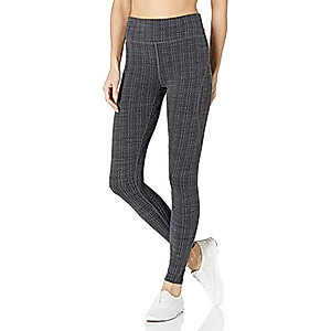 SHAPE activewear Women's Steroscopic Jersey Tight, Black Zig Zag, S