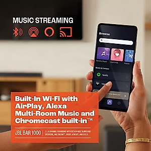 JBL Bar 1000: 7.1.4-Channel soundbar with Detachable Surround Speakers, MultiBeam™, Dolby Atmos®, and DTS:X®