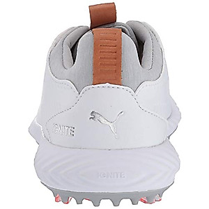 Puma Golf Unisex-Kid's Ignite Pwradapt 2.0 Golf Shoe, Puma White-Puma White, 6 M US Big Kid