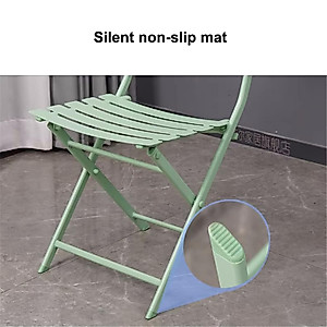 JHKZUDG 3-Piece Folding Patio Bistro Set,Foldable Outdoor Patio Furniture Sets,with Folding Table and Folding Two Chairs, for Garden, Backyard, Pool, Lawn, Porch, Balcony,Pink