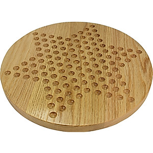 Oak Chinese Checkers - Made in USA