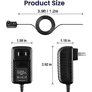 Xzrucst AC/DC Adapter for Cybex by Tectrix Model # 500C 500R 700C 700R 700R-CT 700RCT 750C 500 C R 700 R C Part 51765 TR-13019 TR13018 TR13019 TR-13018 Recumbent Upright Exercise Bike Power Supply