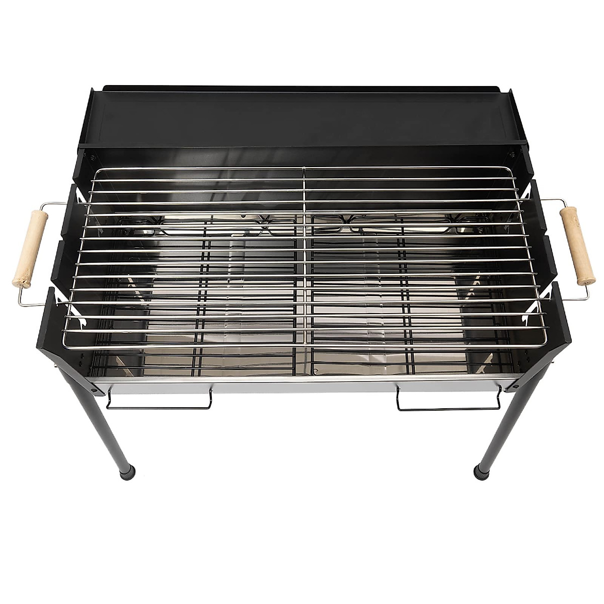 Folding Barbecue Grill Stainless Steel Portable Charcoal BBQ Grill Lightweight Tabletop Grills Outdoor Camping Barbecue Grill Tools for Patio Backyard, Hiking Picnics, Outdoor Event
