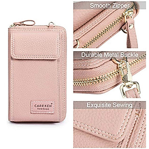 Valentoria Womens Crossbody Bag Cell phone Wallet Small Shoulder Purse Leather Card Handbag