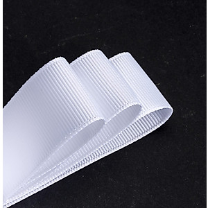ATRBB 25 Yards 1 Inch Solid Grosgrain Ribbon Roll for Gift Wrapping DIY Hair Accessories (White)