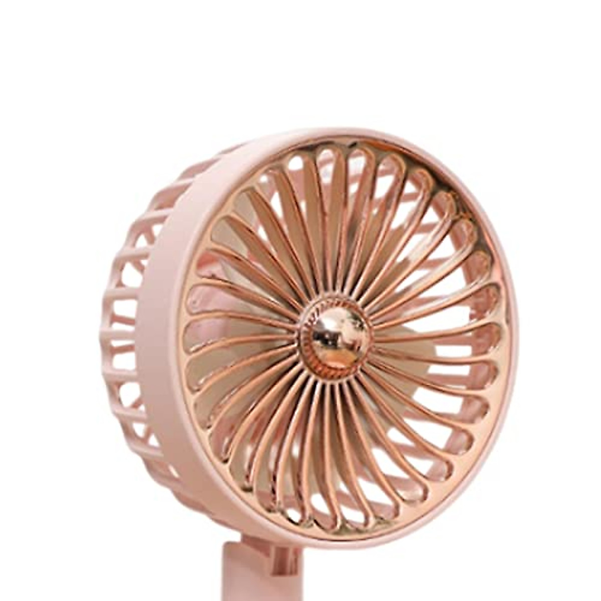 MagiDeal Desk Fan Table Fans Vintage Quiet Strong Mini USB Dual Adjustable Desktop Air Circulate Fan Personal Fan for Office Desktop Table Indoor Men, Pink