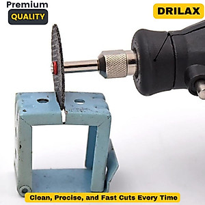 Fiberglass Reinforced Cut-off Wheels Discs Kit 1 1/4 inch Diameter 25 Pieces + 2 Mandrel For Dremel Rotary Tool 426 426b Compatible