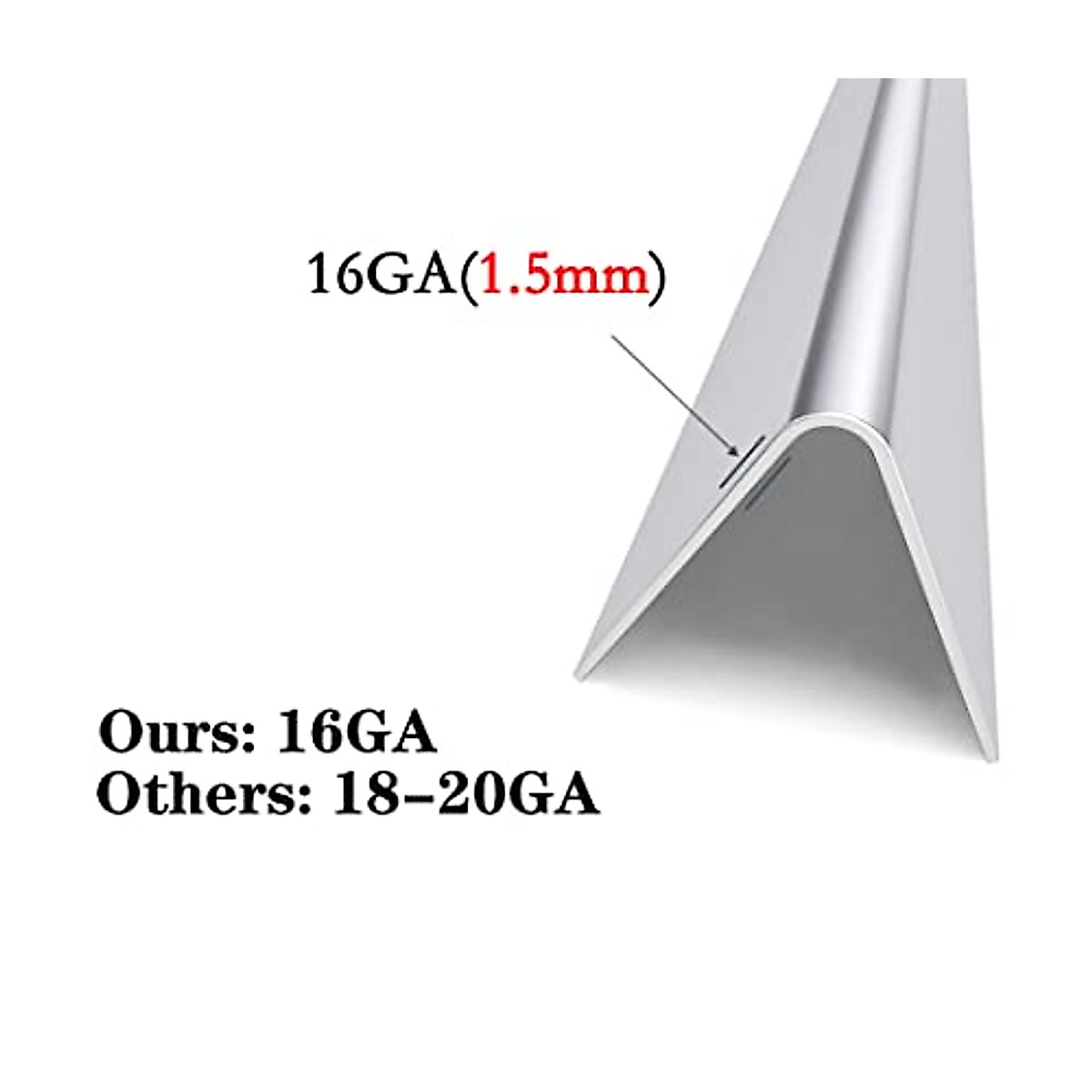 Votenli S753F(5-Pack) 22 1/2" Stainless Steel 7536 7537 16GA Flavorizer Bars for Weber Genesis Silver B and C, Spirit 700 Weber 900 (22 1/2 X 2 1/4")