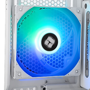 Thermalright TL-C12CW-S X3 CPU Fan 120mm White ARGB Case Cooler, 4pin PWM Silent Computer Cooling Fan with S-FDB Bearing Included, up to 1550RPM（3 Quantities）