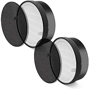 Altec Filters Compatible with LV-H132 Levoit Air Purifier Replacement Filters, 2 Hepa Filters & 2 Carbon Prefilters