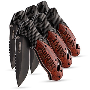 Set of 6, Groomsmen Gifts, Personalized Groomsmen Pocket Knife w/Name, Title & Date, Groomsman Gift for Wedding, Custom Groomsmen Gifts Pocket Knives, Groomsman Gifts for Men