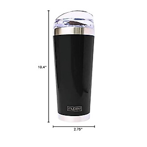 MyBevi Classic Stainless Steel Premium Grade Insulated Travel Tumbler (Black, 26 oz)