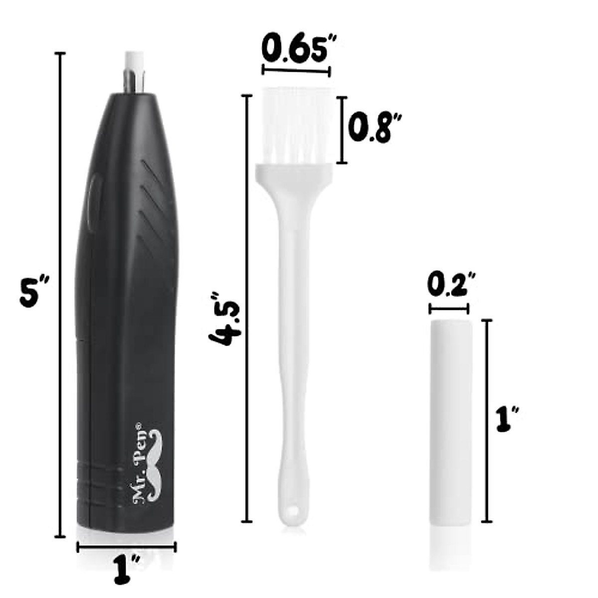 Mr. Pen- Electric Eraser Kit, 36 Eraser Refills and 1 Brush, Battery Operated Eraser for Artists, Electric Pencil Eraser, Drawing