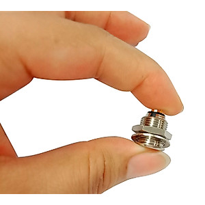 zdyCGTime DIY 3 Pin Mini XLR Adapters 3 Pin Mini XLR Male Socket Connector for Mic (Microphone) and Chassis Panel Mount XLR Aviation Circular Plug Connector(2 Pack)