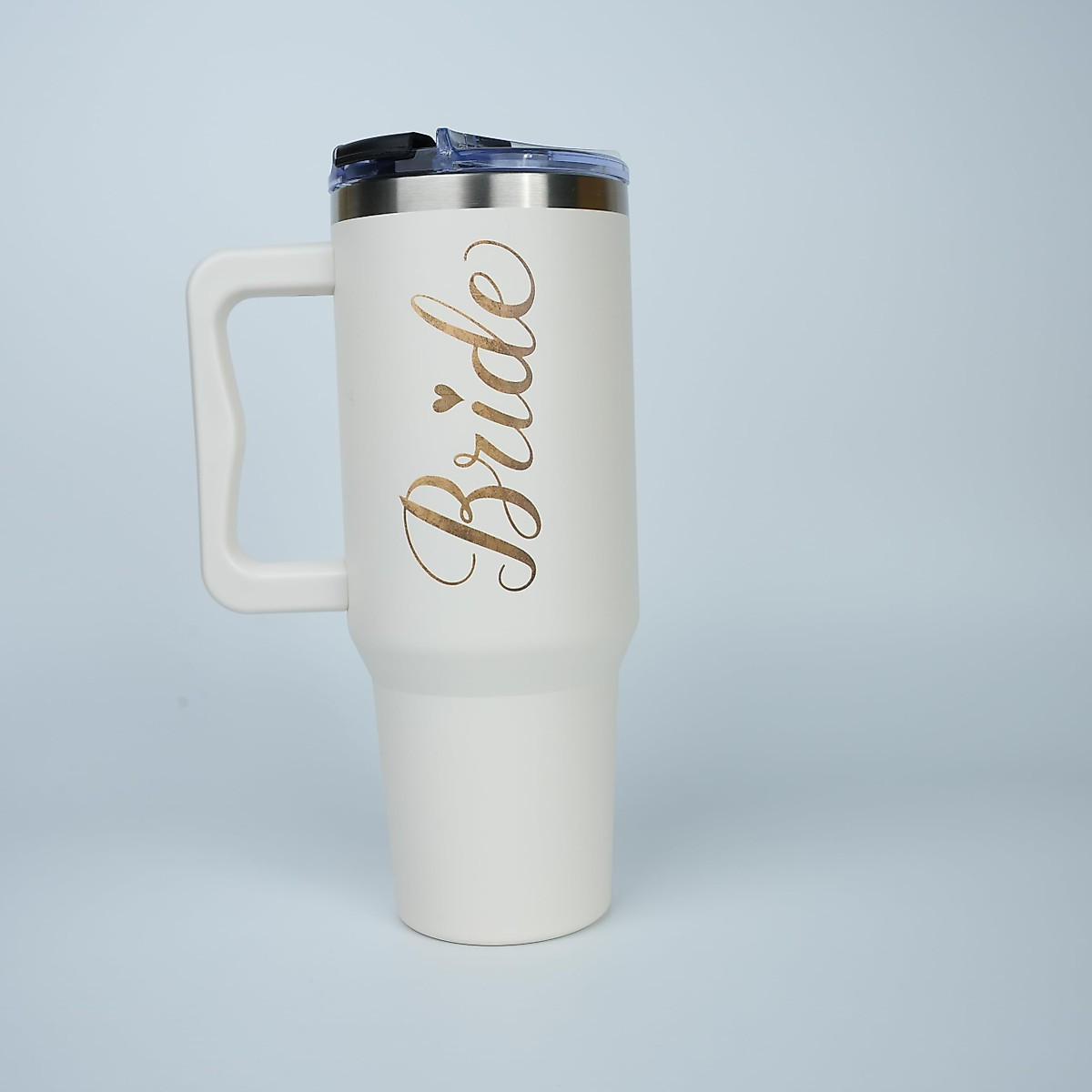 FROOBLEQUIRK 40oz Stainless Steel Tumbler - Insulated Water Bottle, Miss to Mrs Cup, Bridal Shower & Engagement Gift, Wedding & Bachelorette Party Present