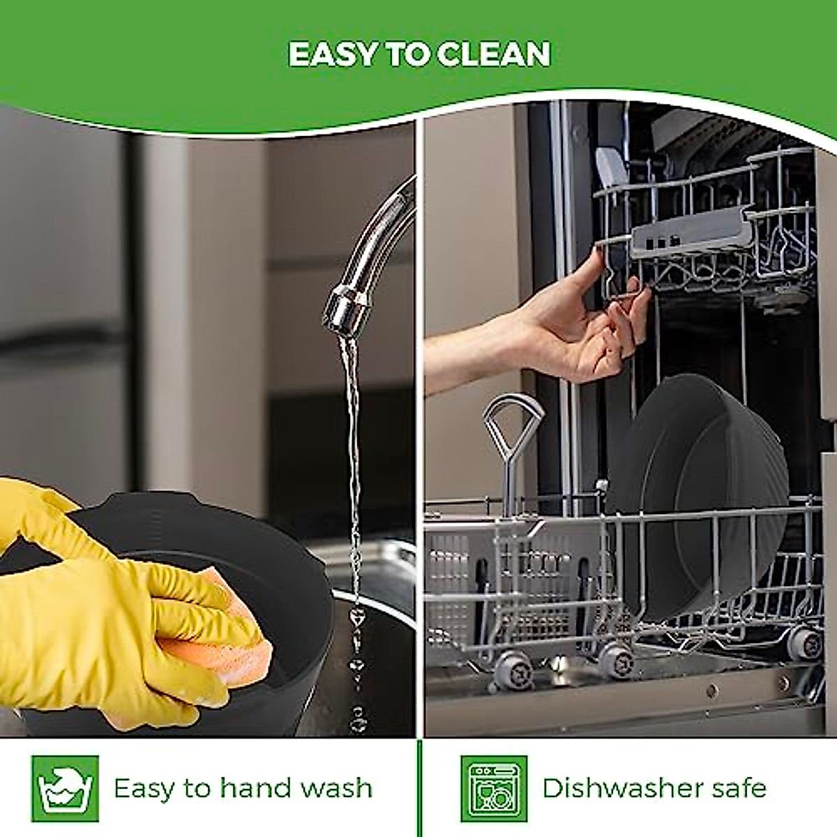 Kitchensilk Silicone Slow Cooker Liner | Fits 6-7QT Crockpots | Reusable & Dishwasher Safe | Ideal for Oval Crock-Pots, Hamilton Beach, Elite Gourmet, Bella & More