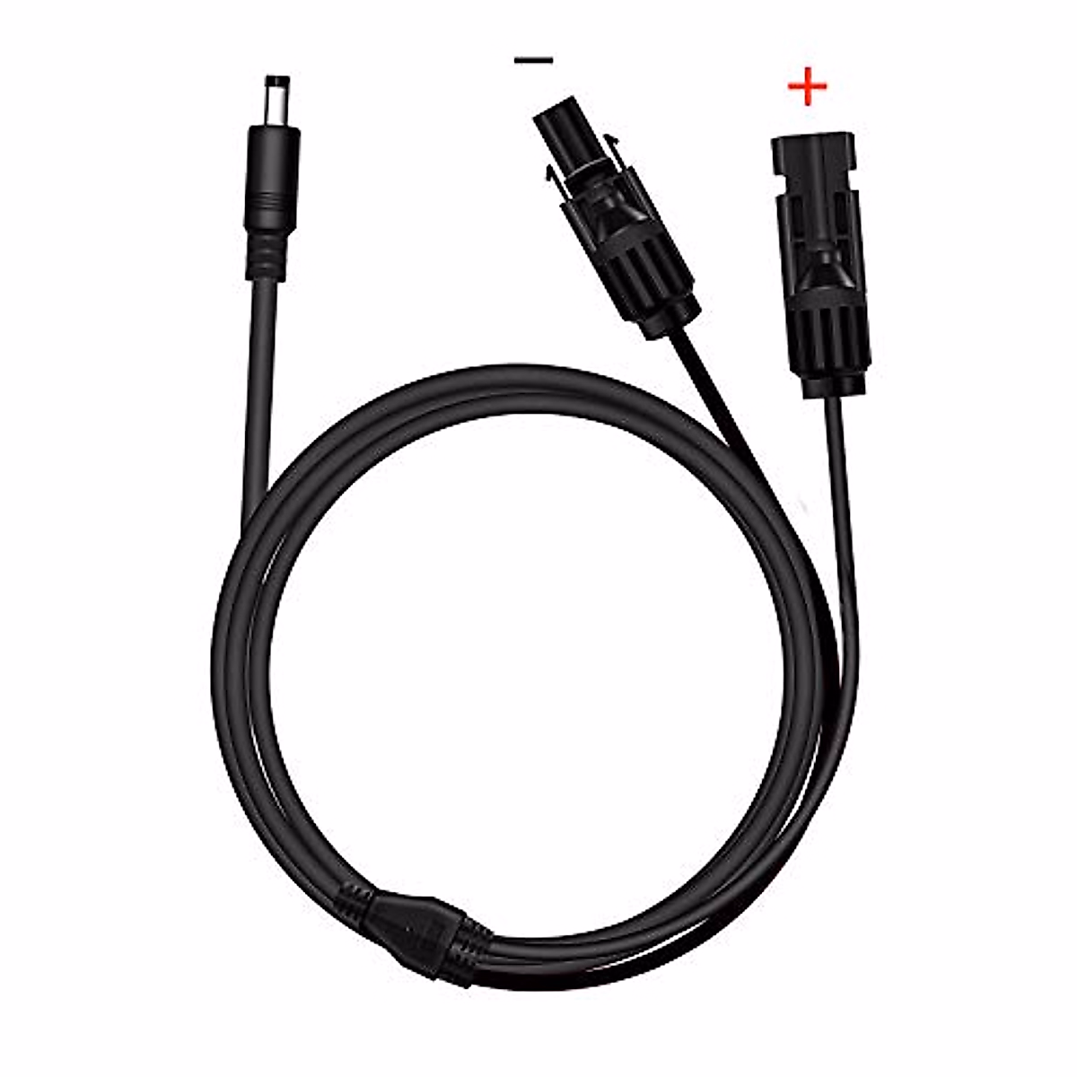 AIMTOM 6.6Ft Heavy Duty Waterproof Solar Male/Female Connector to DC 5.5mm x 2.1mm Solar Panel Adapter Cable for Charging SPS-155 SPS-194 Power Stations, Solar Generators or Rechargeable Battery Pack