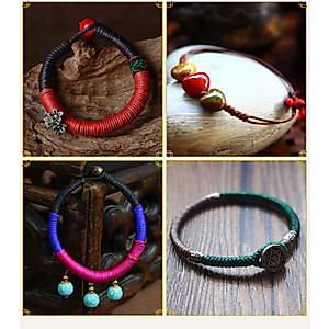 YZSFIRM 1mm 175 Yards Waxed Cord for Jewelry Making,Dark Blue Polyester Beading Thread for Braiding Bracelets and Necklaces Crafts