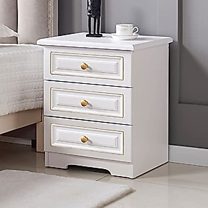 HIGOH Bedside Table Simple Bedroom Cabinet Small Storage Bedside Table Space Saving Bedside Table Home Furniture