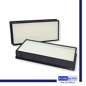 PUREBURG 1183900 True HEPA Replacement Filter Set Compatible with Whirlpool 1183900 817500 fits APT30010M APT40010R APT42010M APT50010M APMT2001M Air Purifiers,H13 Activated Carbon,2-Pack