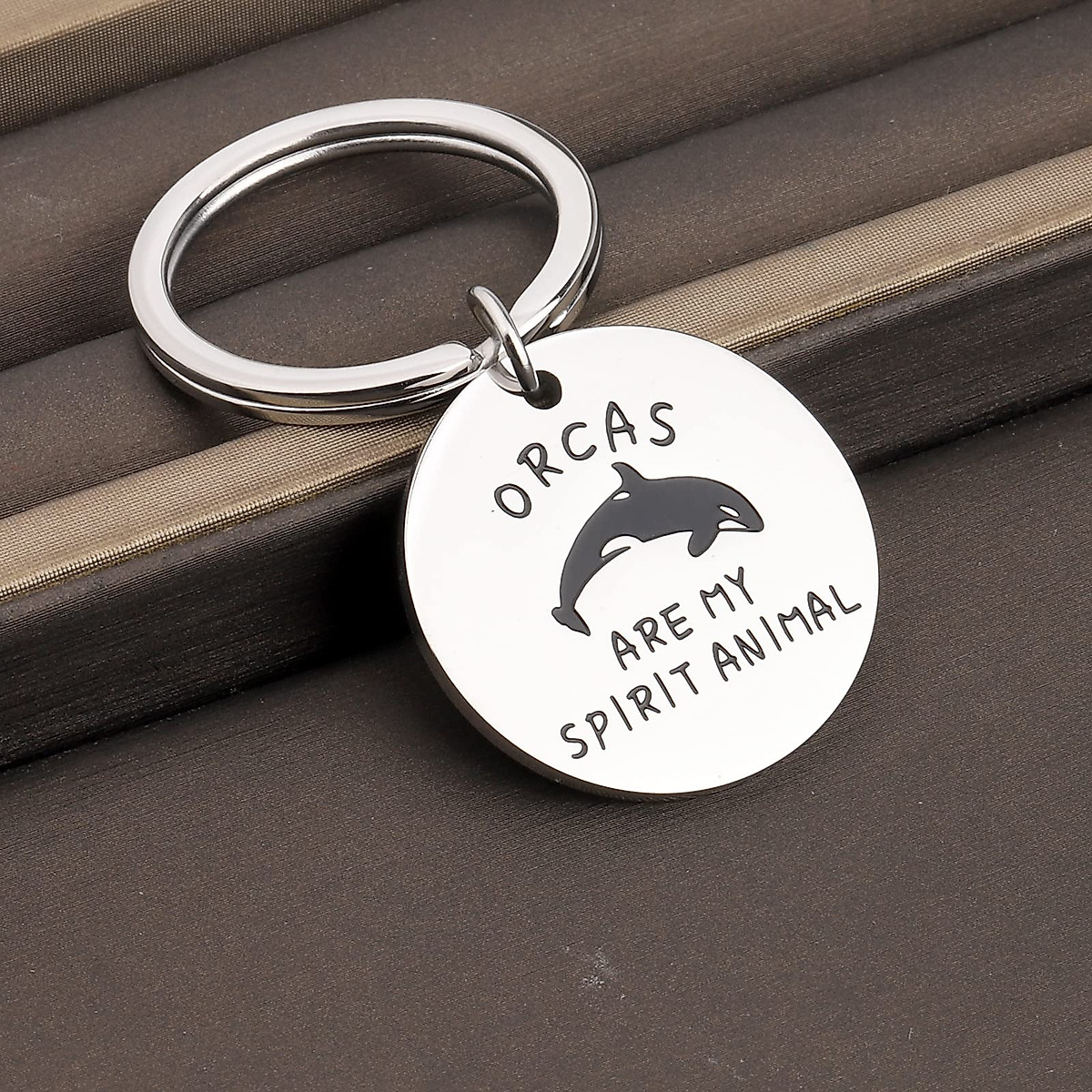 Lywjyb Birdgot Orcas Are My Spirit Animal Keychain Killer Whale Gift Funny Animal Lover Gift (Orcas Are My Spirit Animal ky)
