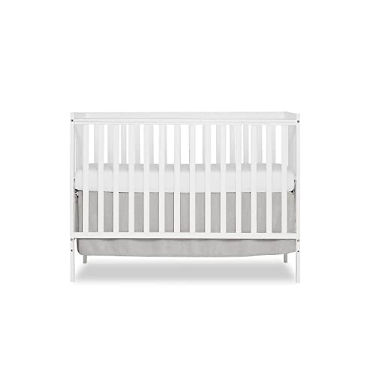 Dream On Me Synergy 5-In-1 Convertible Crib In White, Greenguard Gold Certified