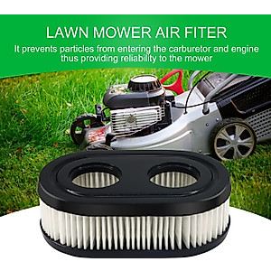 798452 593260 Air Filter with 595658 Lawn Mower Air Cleaner Cover Replacement for BS 103M02 104M02 104M05 09P700 093J02 550E 550EX, 575EX, 625EX, 625EXi, 675EXi, 725Exi, Troy-Bilt, Toro Recycler 22