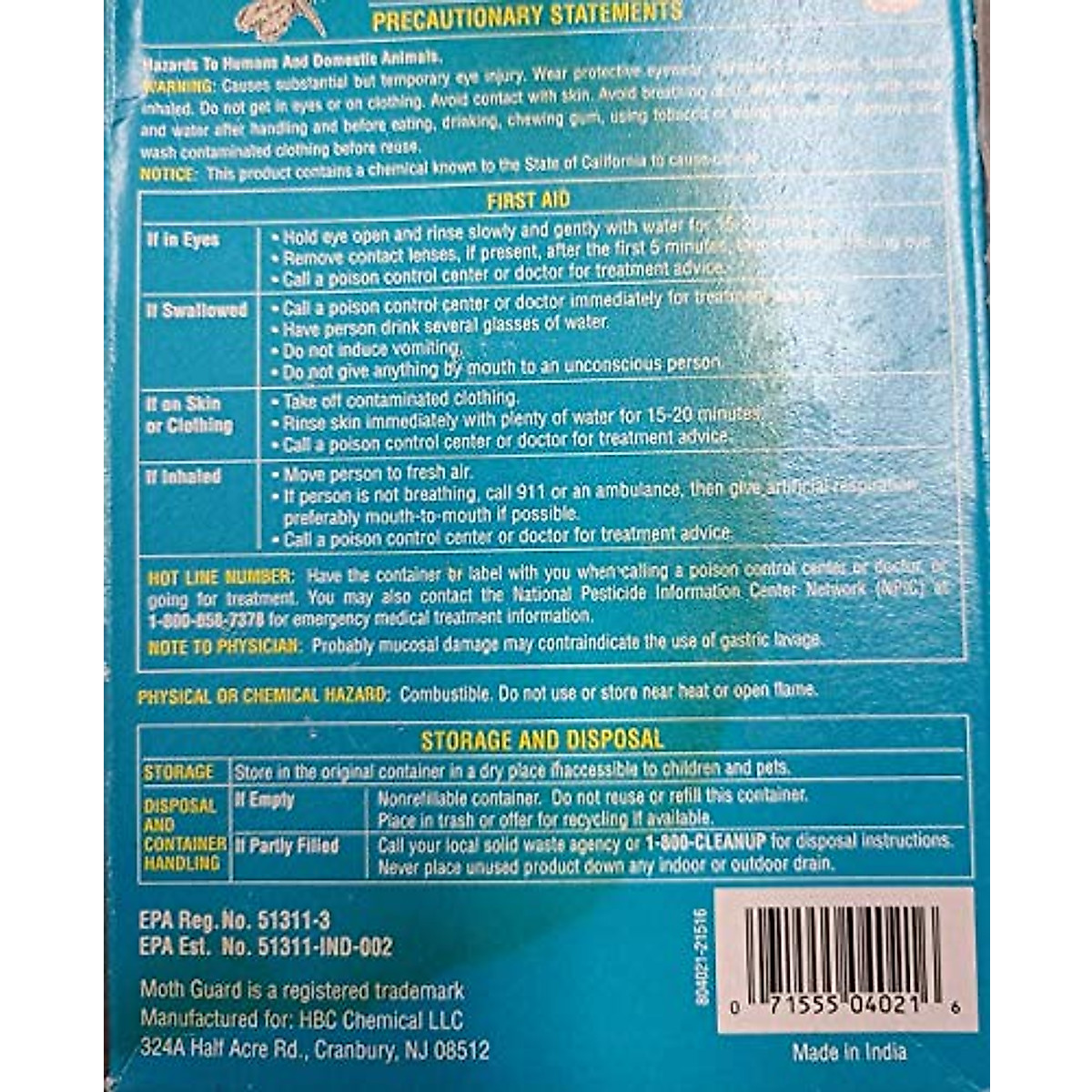 Supply Guru MothGuard 3 Pack of 5 oz Old Fashioned Original Moth Balls Repellent Closet Clothes Protector, No Clinging Odor, Kills Clothes Moths, Eggs, Larvae, and Carpet Beetles (3-Pack of 5 oz)