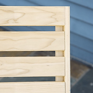 Outsunny Chaise Lounge Chair for Outdoor, Patio Recliner with 4-Position Adjustable Backrest and Cushion for Deck, Beach, Lawn and Sunbathing, Natural