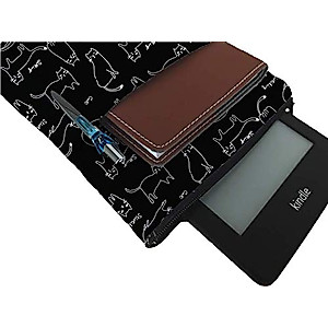 Black Cats Book Sleeve - Book Cover for Hardcover and Paperback - Book Lover Gift - Notebooks and Pens Not Included