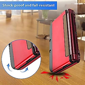 Blue Elf Red Protective Shell/Skin for New Nintendo 3DS XL LL with Hard Case Design to Offer All-Around External Surface Protection