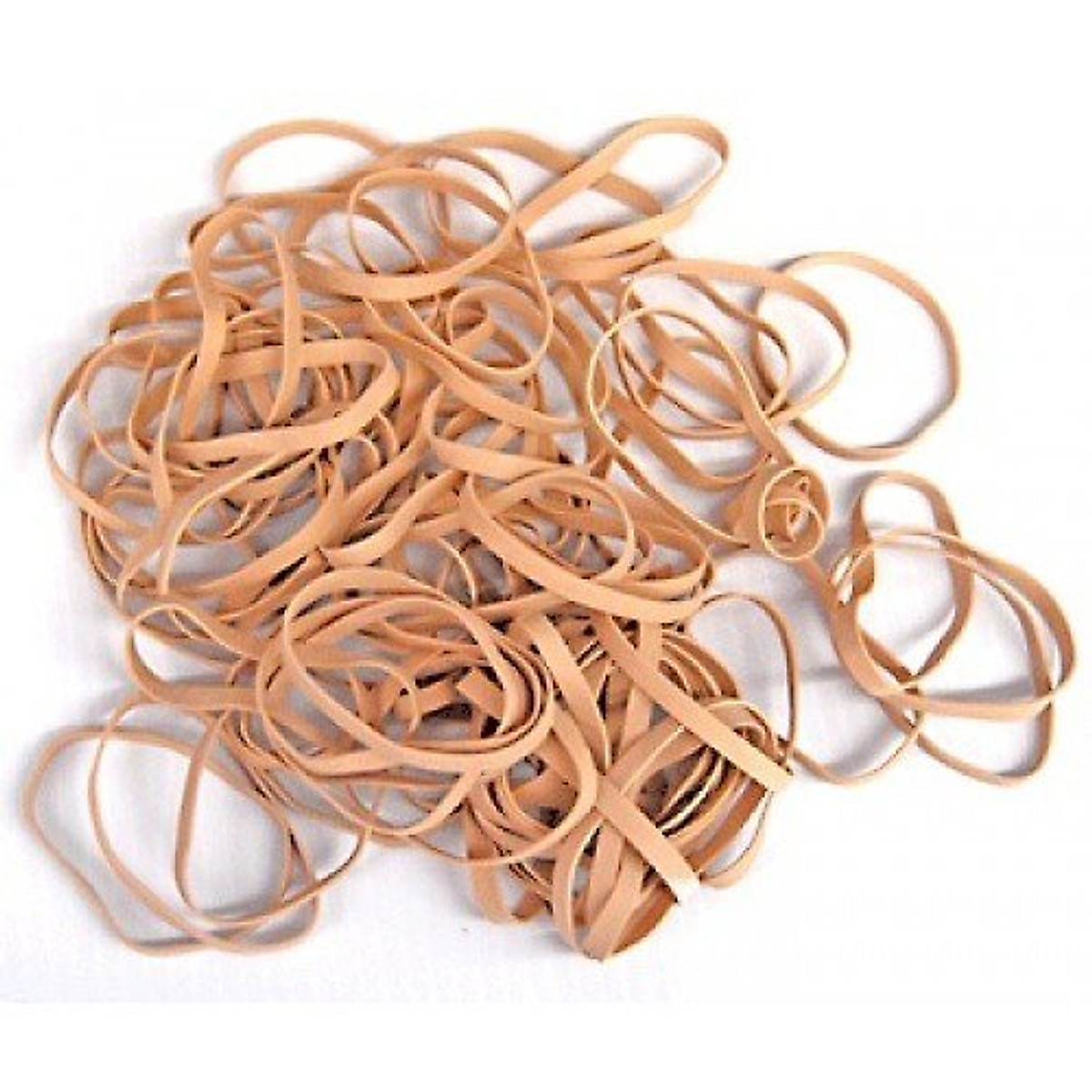 Plasticplace Rubber Bands 2 Lb, Approx 1750 (3.5" X 1/8"), 32 Ounce, brown, (R-BANDS3.5-2)