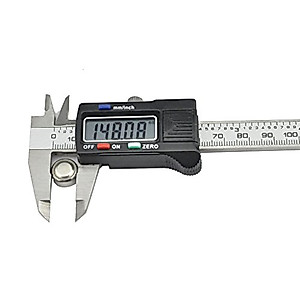 iKKEGOL Precision 100mm 4 Inch Digital Electronic Gauge Stainless Steel Vernier Caliper Micrometer (Small)