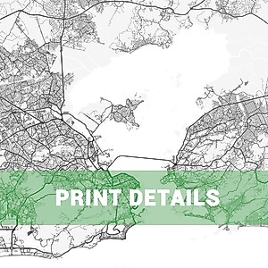 Dear Mapper Rio de Janeiro Brazil View Abstract Road Modern Map Art Minimalist Painting Black and White Canvas Line Art Print Poster Art Print Poster Home Decor (Set of 3 Unframed) (12x16inch)