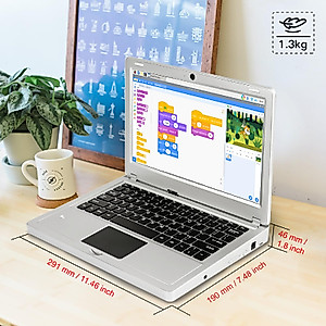 Programming Laptop for Raspberry Pi, for Raspberry Pi 4 Kit, CrowPi2 Programming Laptop, Single Board Computer - Advanced Kit