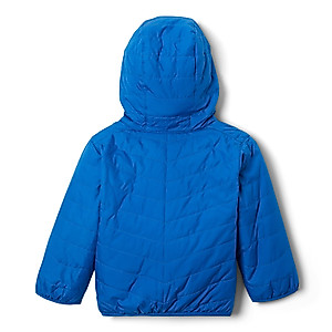Columbia Toddler Unisex Double Trouble Jacket, Bright Indigo/Collegiate Navy Checkpoint, 4T