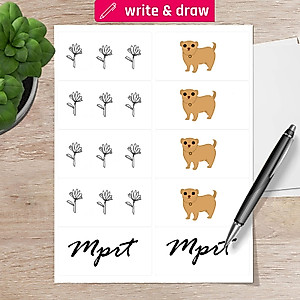 MPRT 2" x 4" Shipping Address Labels 1000 Label Stickers Paper for Laser & Inkjet Printer 10 per Page Printable Mailing Labels - Matte, 100 Sheets