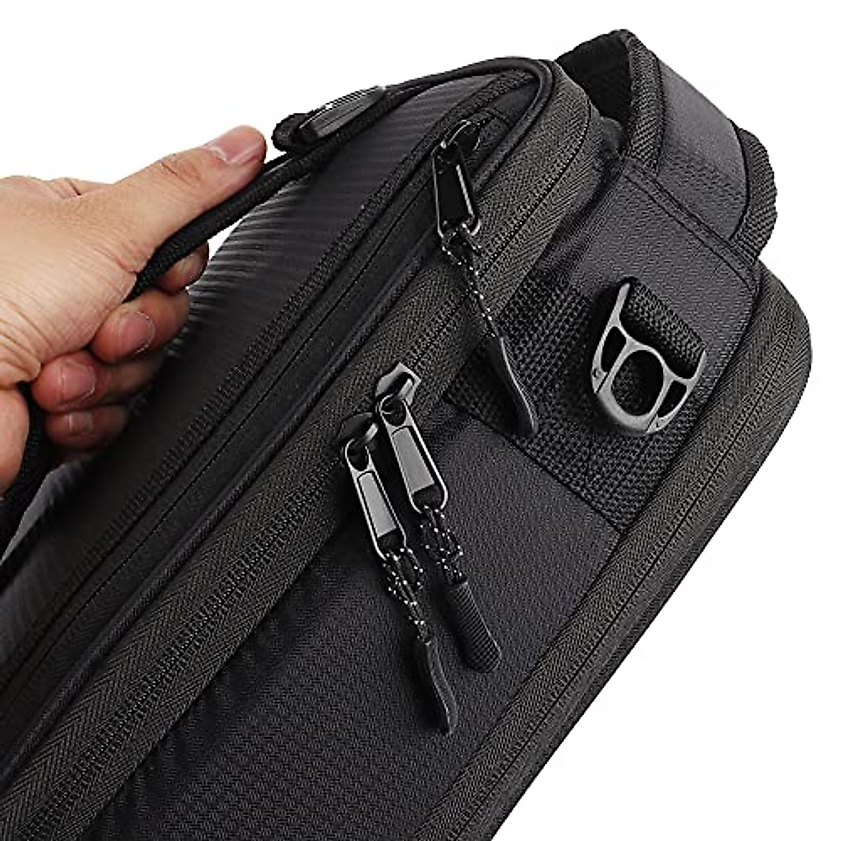 GOWRAPS Insulated Lunch Bag For Kids Women Men-Black Lunchbox For Adults With Strap Small Insulated Lunch Box For Work School Rectangle lunch Boxes Expandable-Black